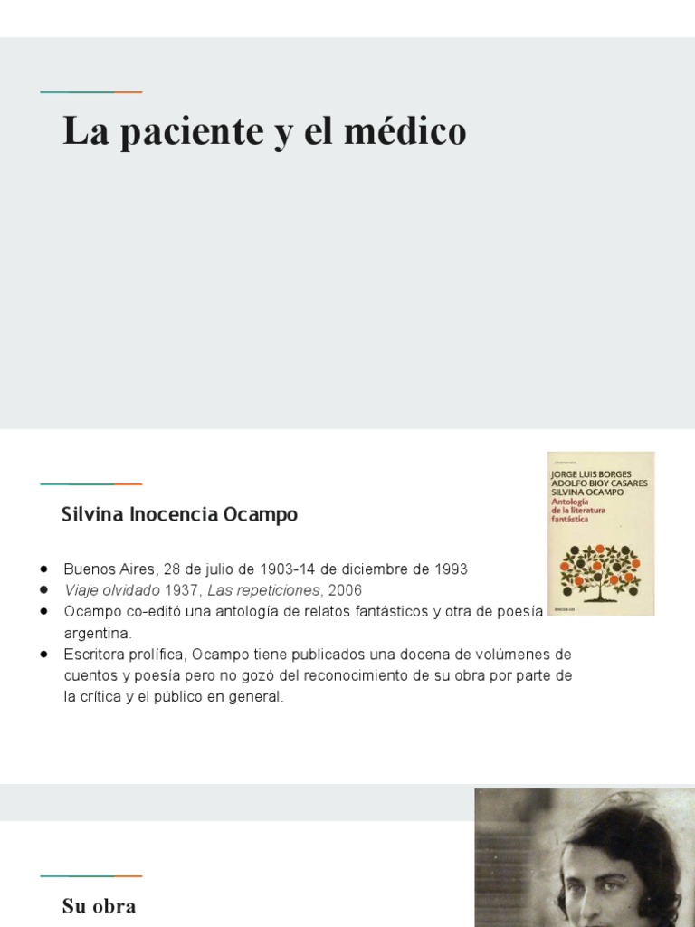 La paciente y el médico de Ocampo | PDF