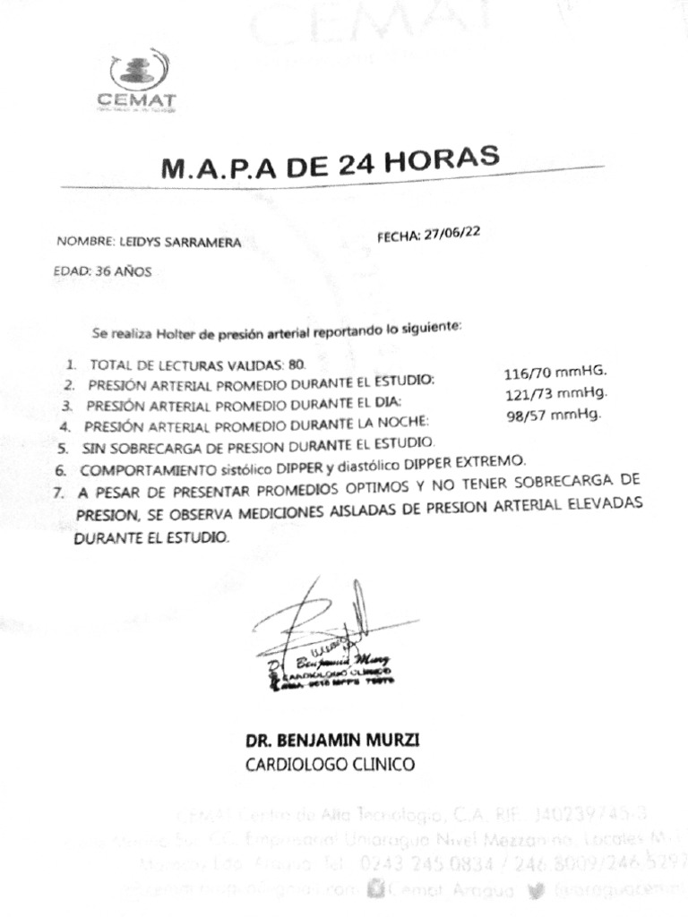 Mapa de 24 Horas | PDF