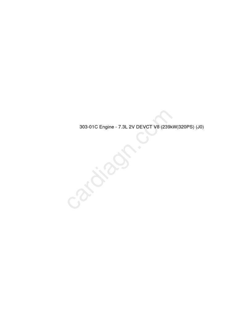 303-01c Engine - 7.3l 2v Devct v8 | PDF