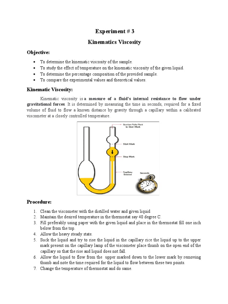 Experiment Viscosity | PDF | Liquids | Viscosity Experiment Viscosity | PDF | Liquids | Viscosity
