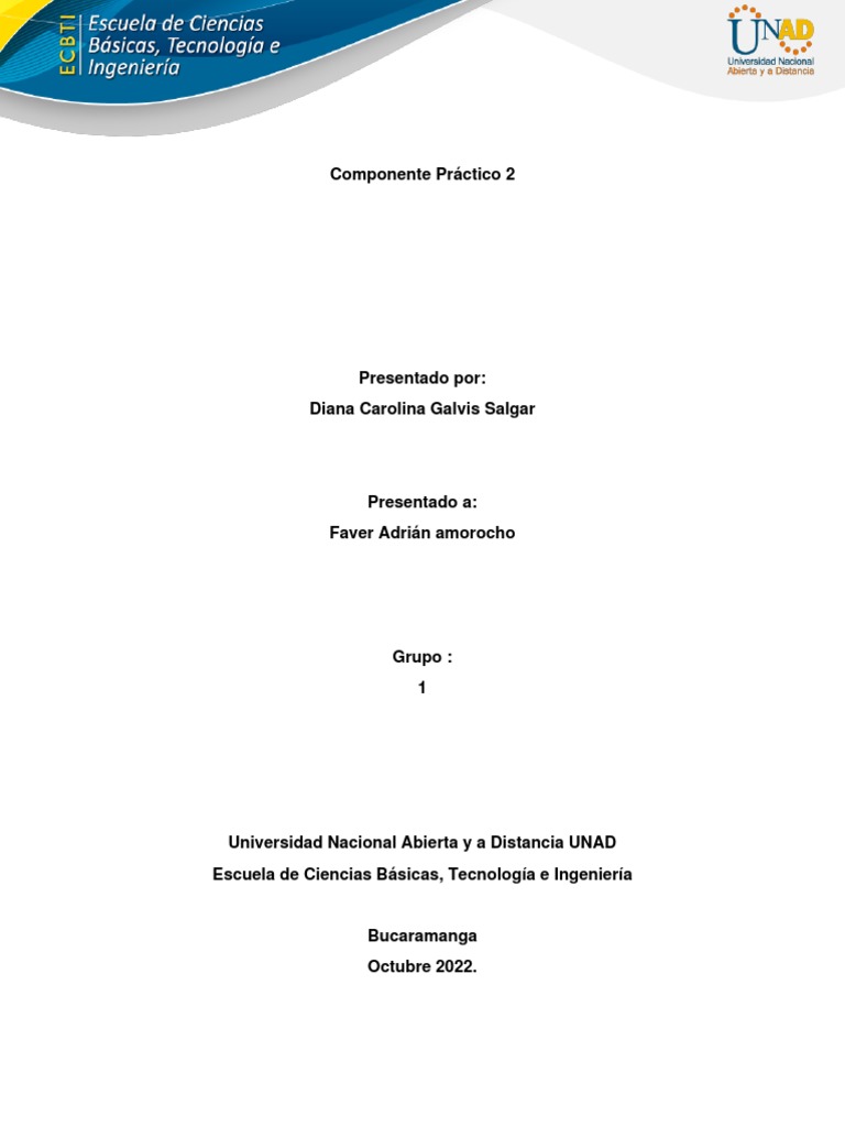 Práctica de Laboratorio N 2 - Diana Galvis | PDF