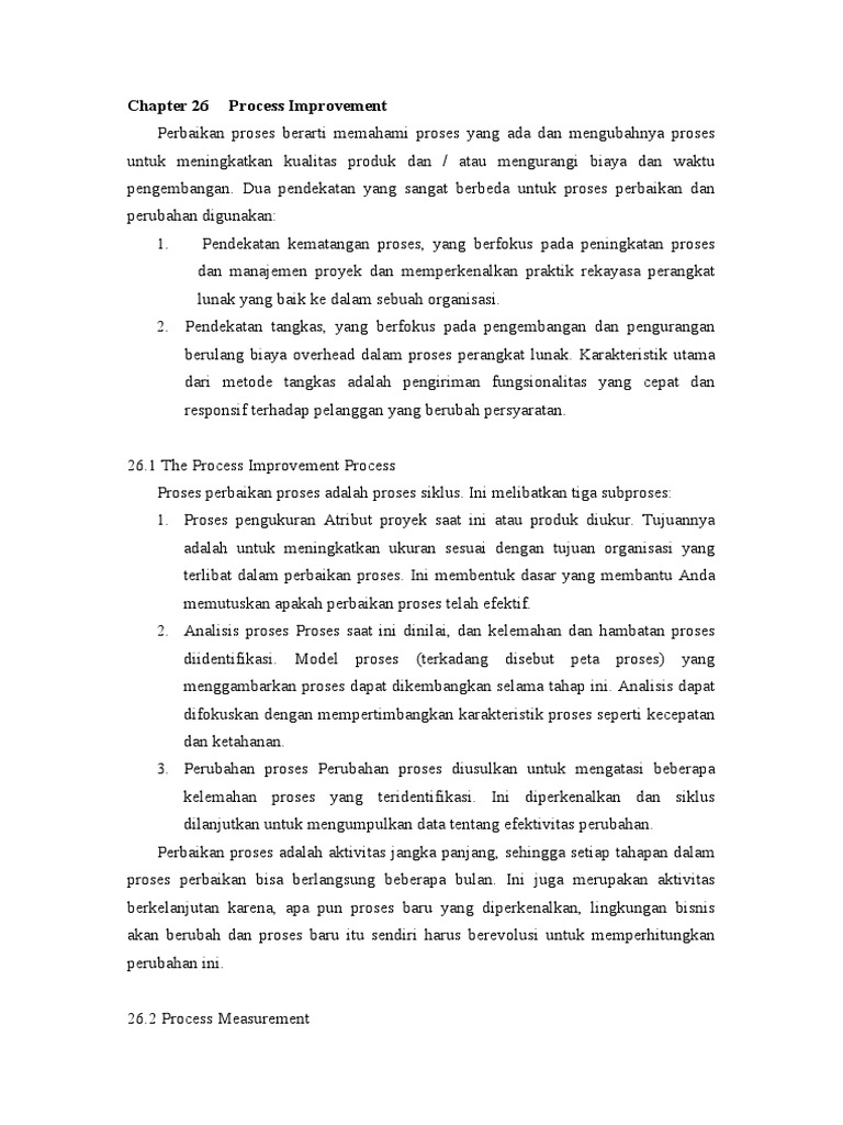 Process Improvement | PDF