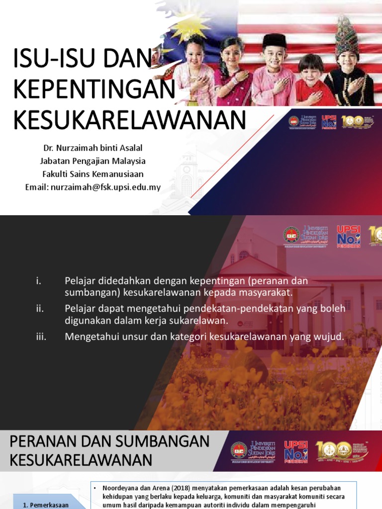 Minggu 2 - Isu-Isu Dan Kepentingan Kesukarelawanan | PDF