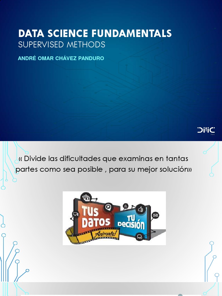 Sesion01 Supervisedmethods Pdf Teaching Methods And Materials