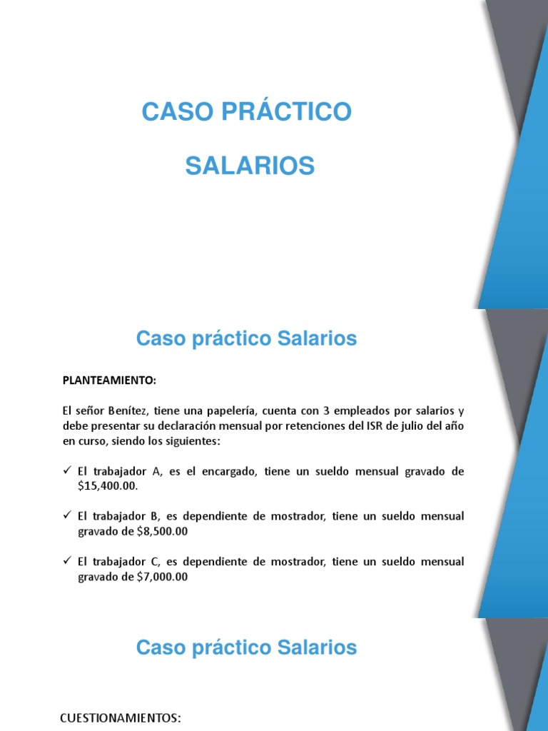 Caso Práctico Salarios | Descargar gratis PDF | Economias | Microeconomía