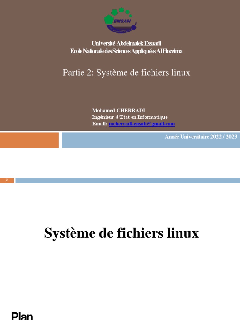 Guide Linux: Système de Fichiers et Commandes | PDF | Interface en ligne de commande | Système ...