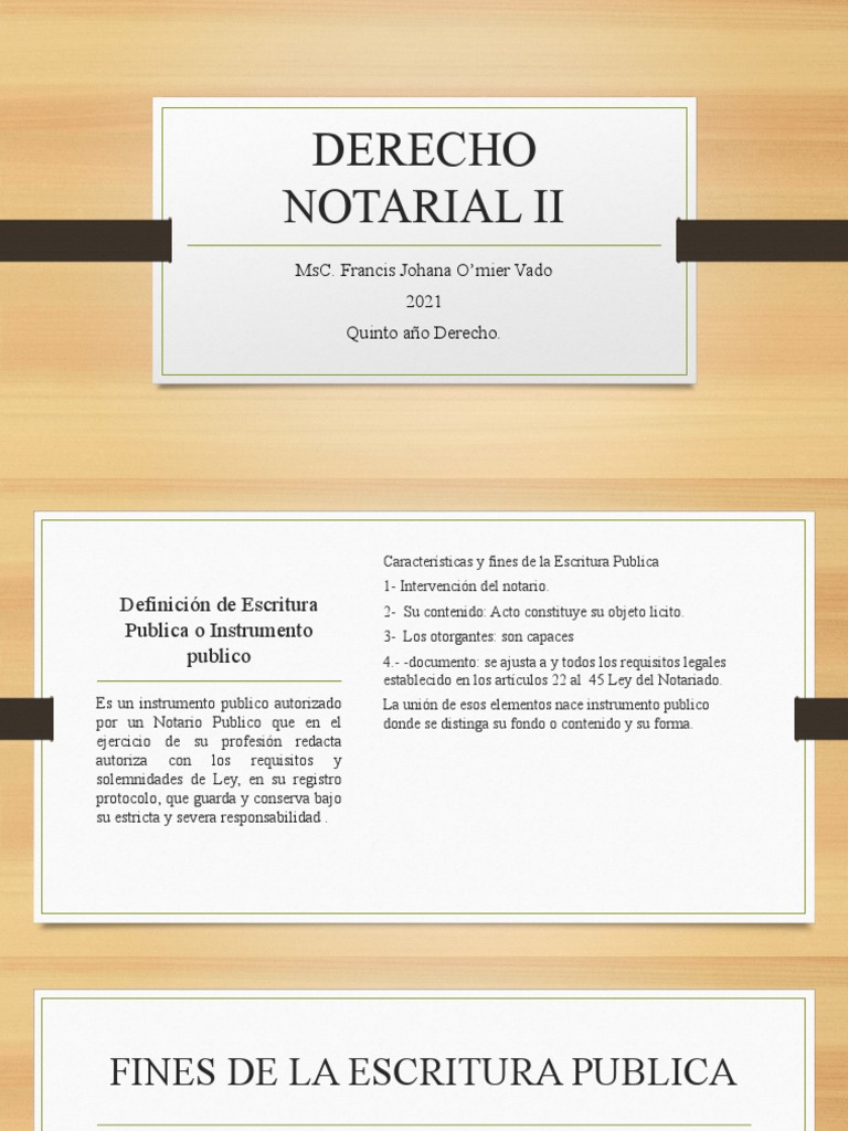 Estructura de La Escritura Publica | PDF Estructura de La Escritura Publica | PDF