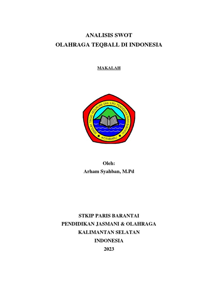 Analisis SWOT Olahraga Teqball Di Indonesia | PDF Analisis SWOT Olahraga Teqball Di Indonesia | PDF