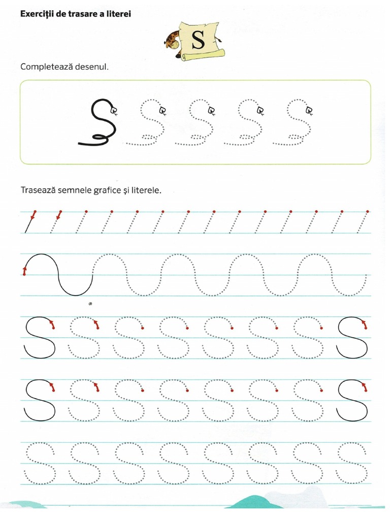 Litera S - Antrenament Grafic | PDF