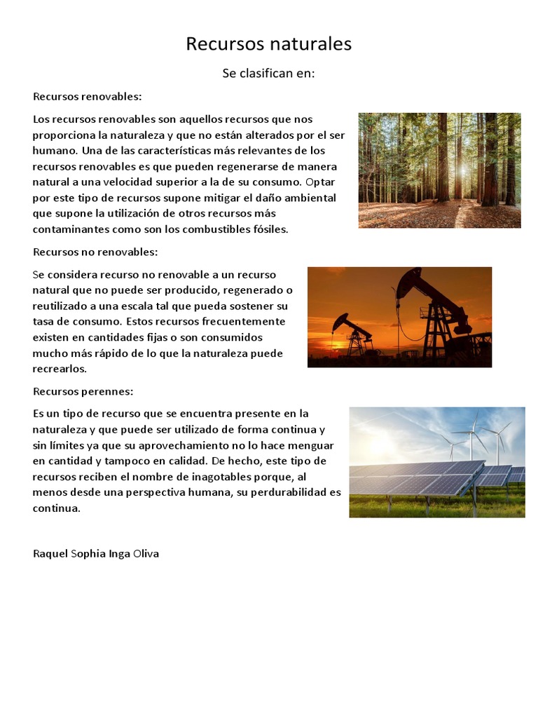 Recursos Naturales | PDF