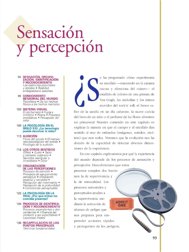Gerrig y Zimbardo - Psicologia y Vida (Cap 4 - Sensacion y Percepcion ...