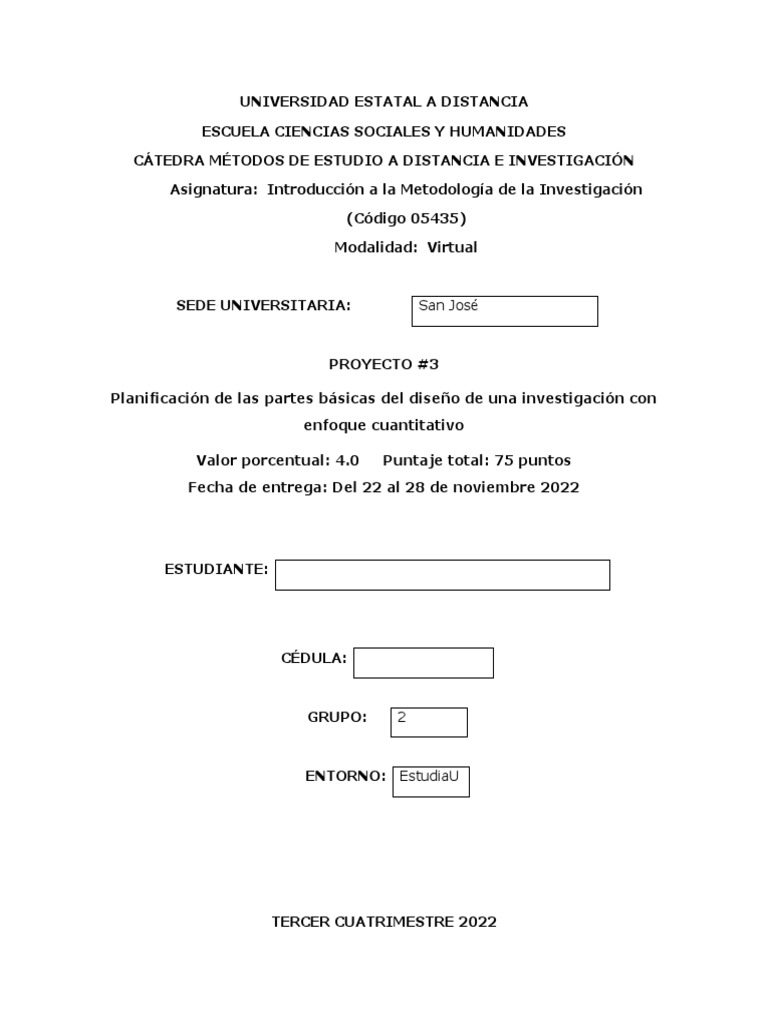 Indicaciones Proyecto N3 | PDF | Estilo apa | Evaluación