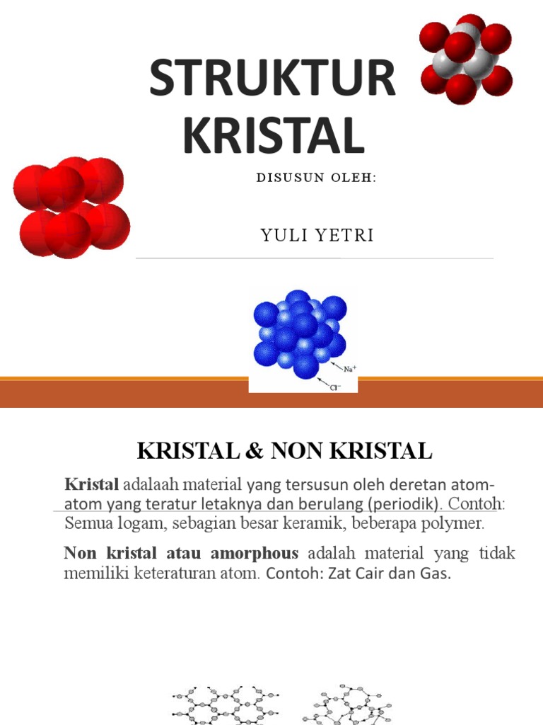 Slide Struktur Kristal | PDF