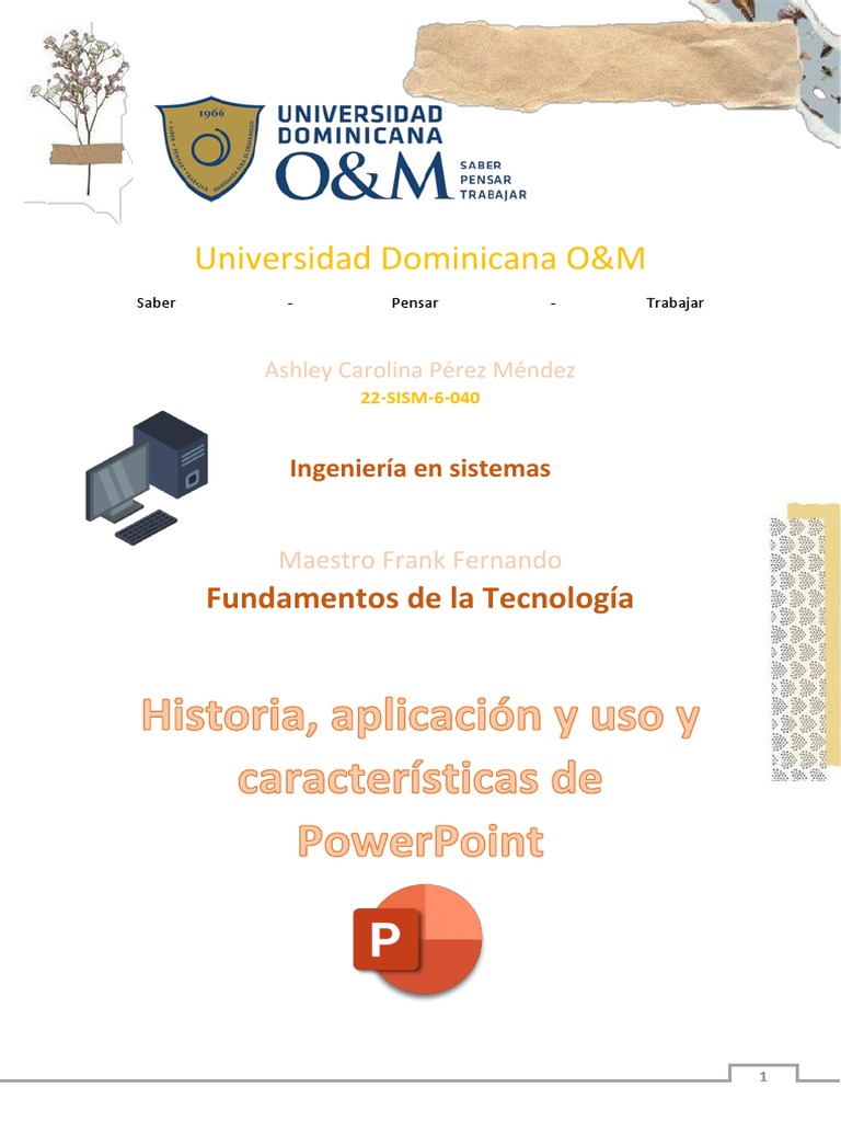 Historia y Características de PowerPoint | PDF | Microsoft PowerPoint ...