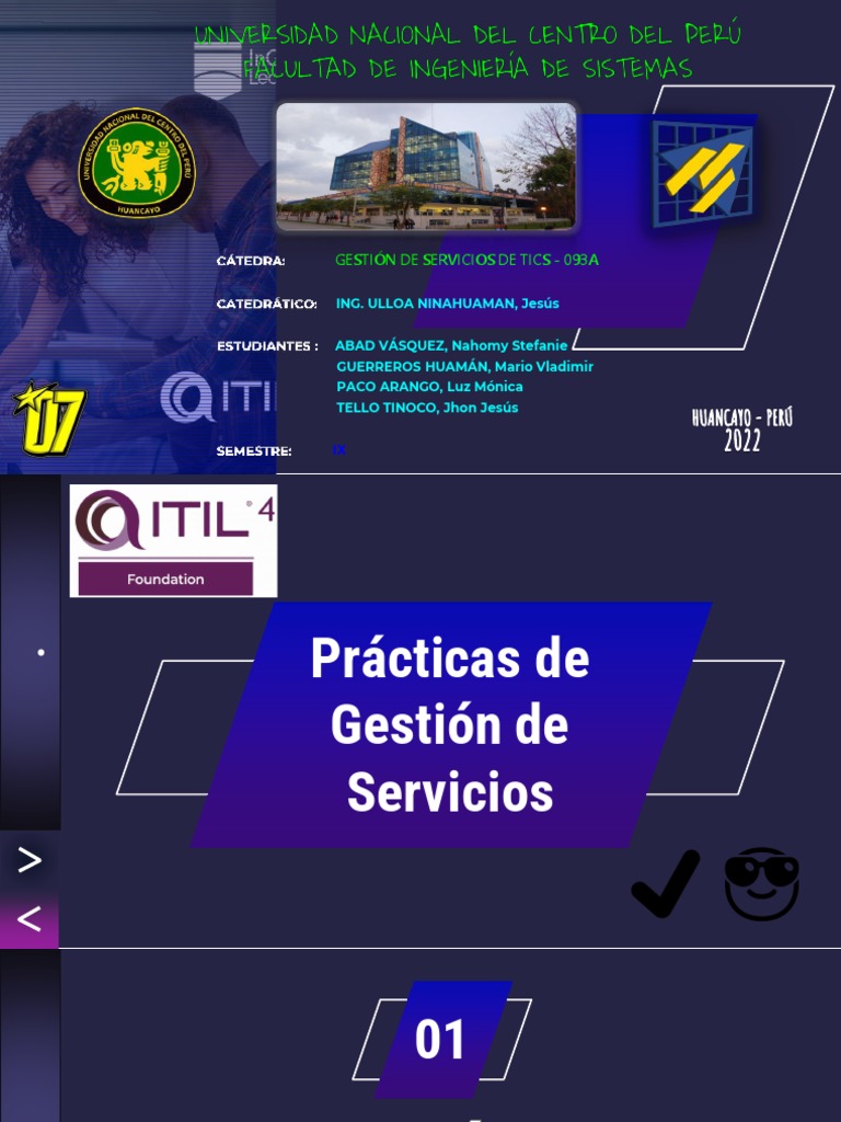 Practica de Gestion de Servicios IV - Grupo 7 | PDF | Software | Usuario (informática)