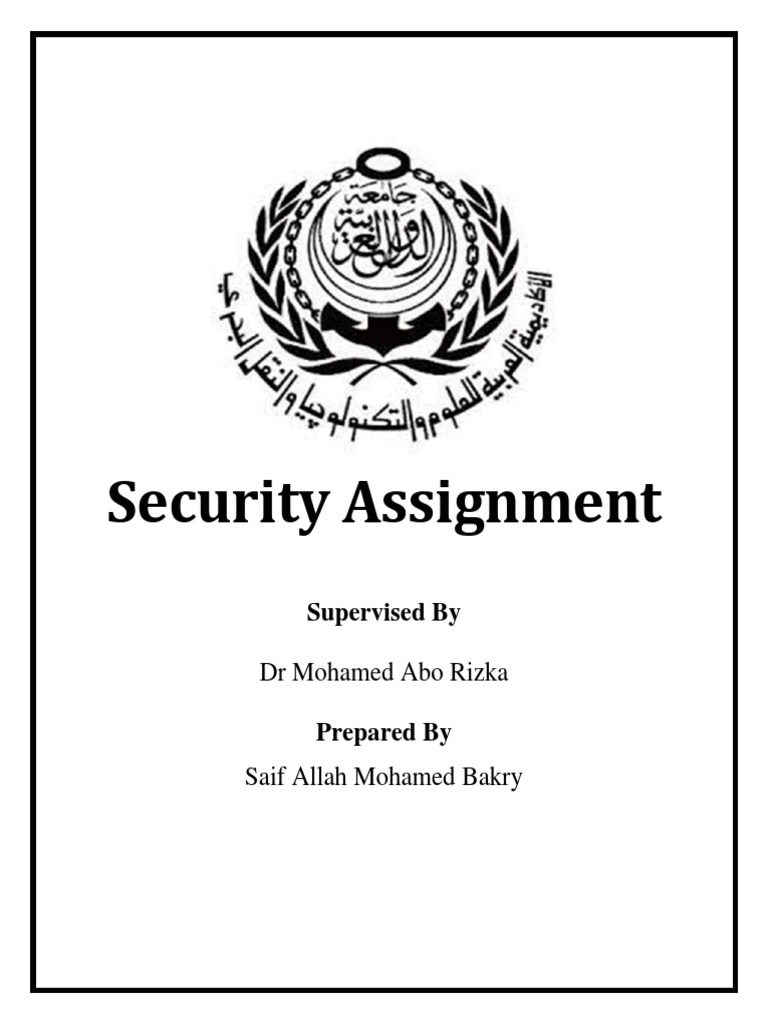 Security Assignment 1 Pdf Security Computer Security