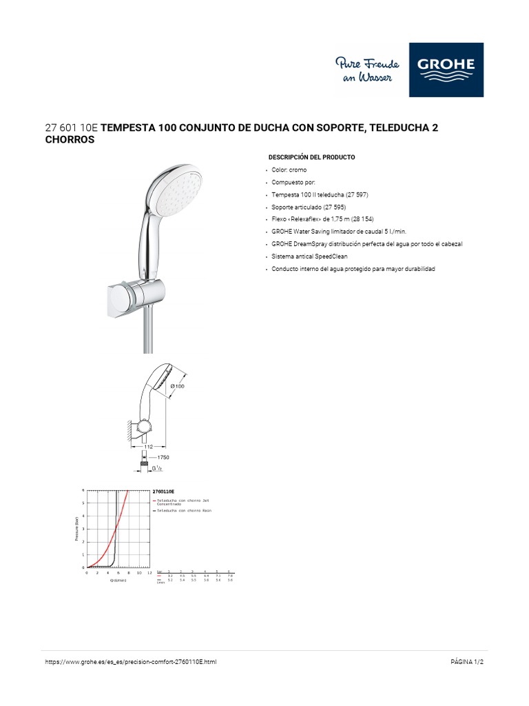 GROHE Specification Sheet 2760110E | PDF
