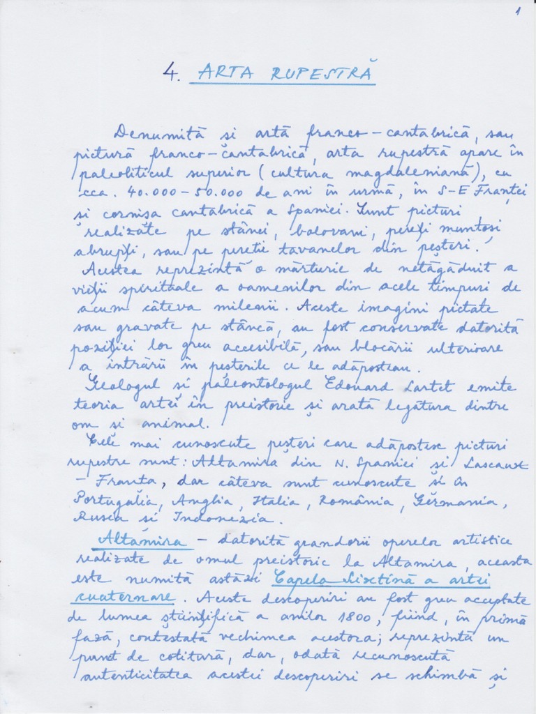 Arta Rupestră 1 | PDF