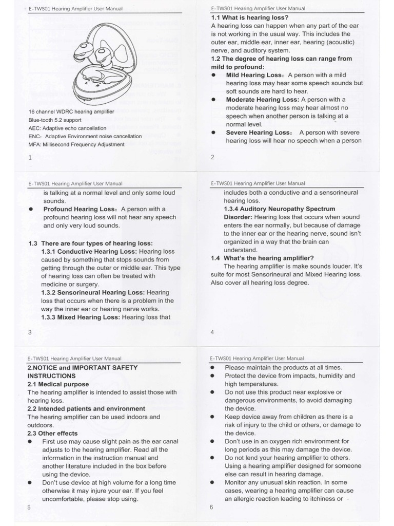 Audf - FiStave E-TWS01 - Crg.5V-0.5A | PDF