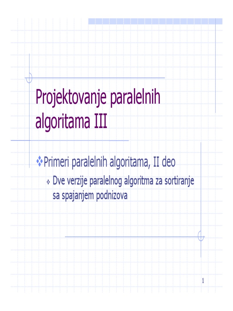 P4.2 Projektovanje Paralelnih Algoritama 3 | PDF