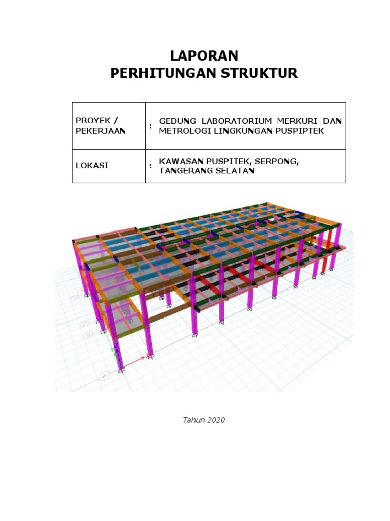 Laporan Perhitungan Struktur | PDF