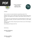 Year-End Party Solicitation Letter | PDF | Christmas | Youth Organizations