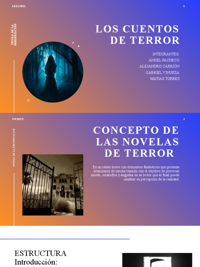 Los Cuentos de Terror | PDF | Temor | Suspense (Género)