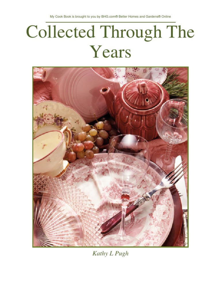Collected Through The Years Cookbook | PDF | Salad | Stir Frying