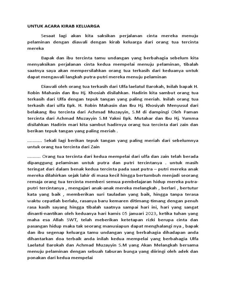 Seremonial Pernikahan | PDF