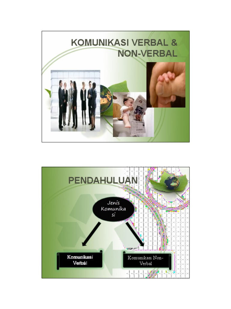 Komunikasi Verbal dan Non-Verbal Efektif | PDF | Karier & Perkembangan ...