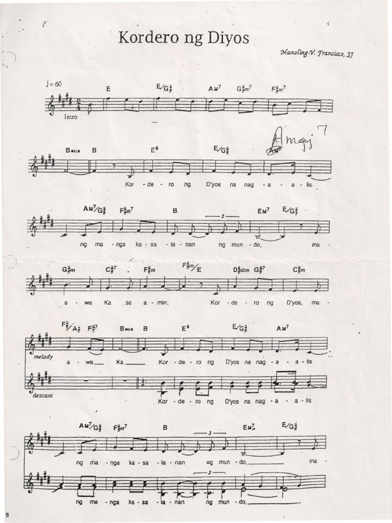 Kordero NG Diyos (Francisco) | PDF