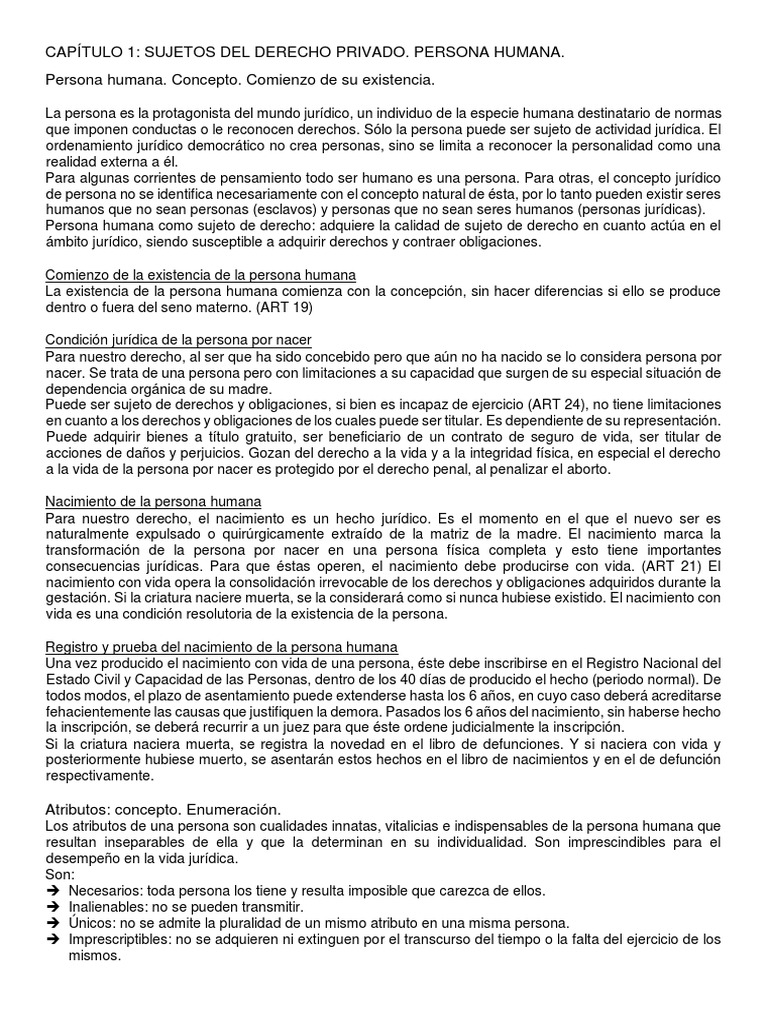 Capítulo 1 DDCH | PDF | Derechos | Domicilio (Ley)