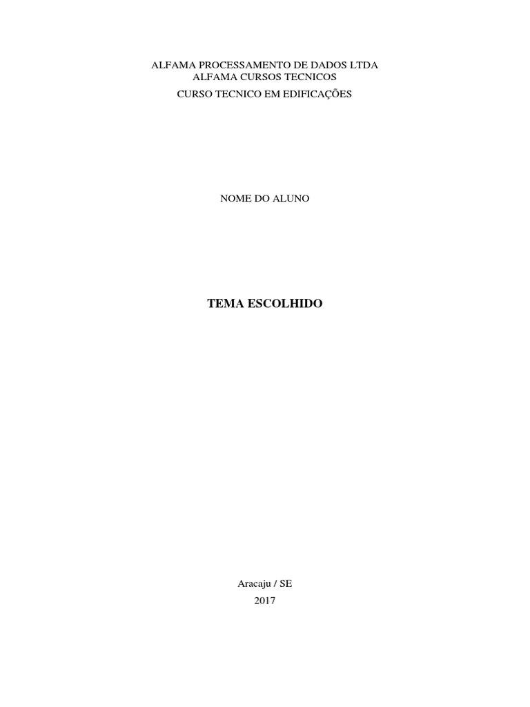 Modelo de TCC | PDF