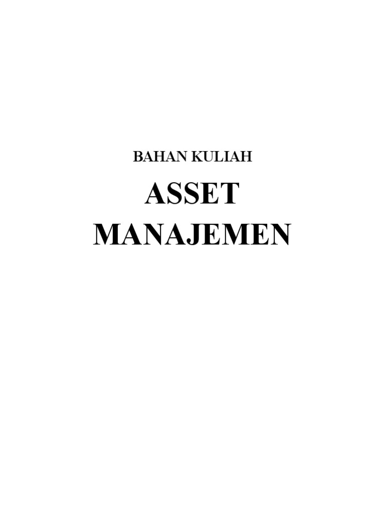 Optimalisasi Aset Fisik dalam Manajemen | PDF | Bisnis