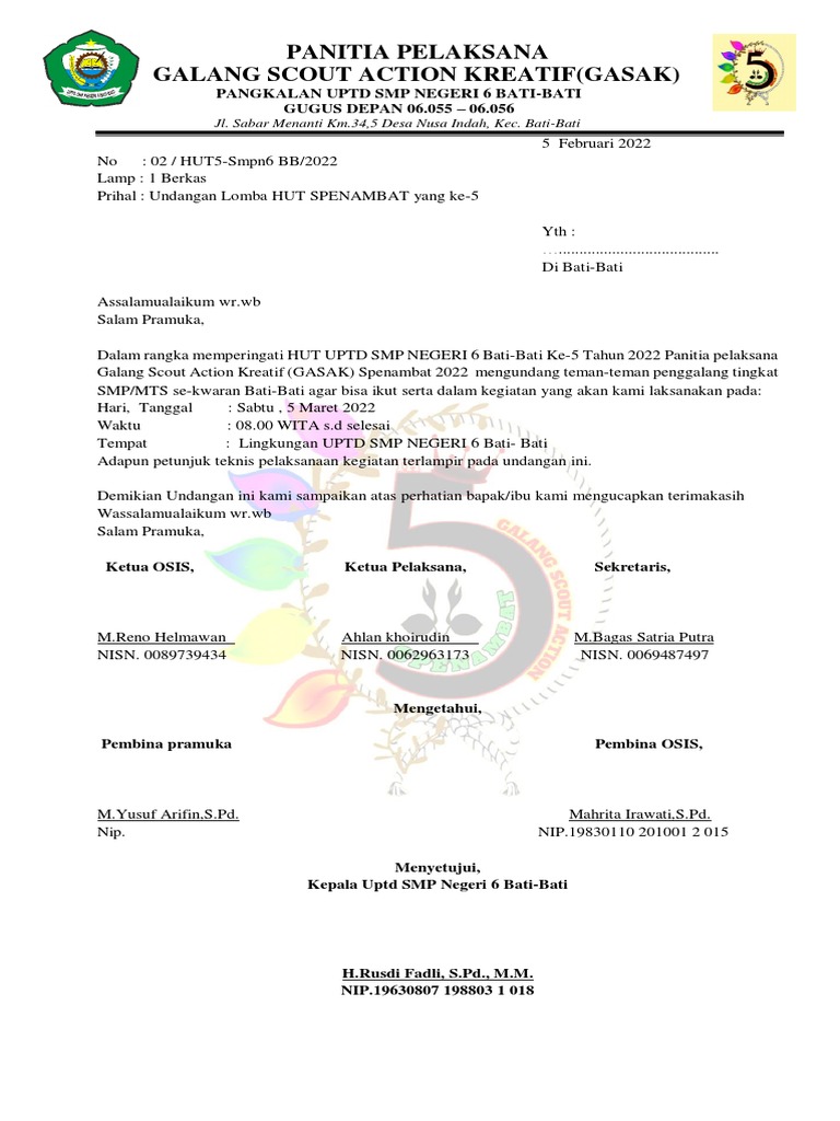 Undangan Lomba | PDF