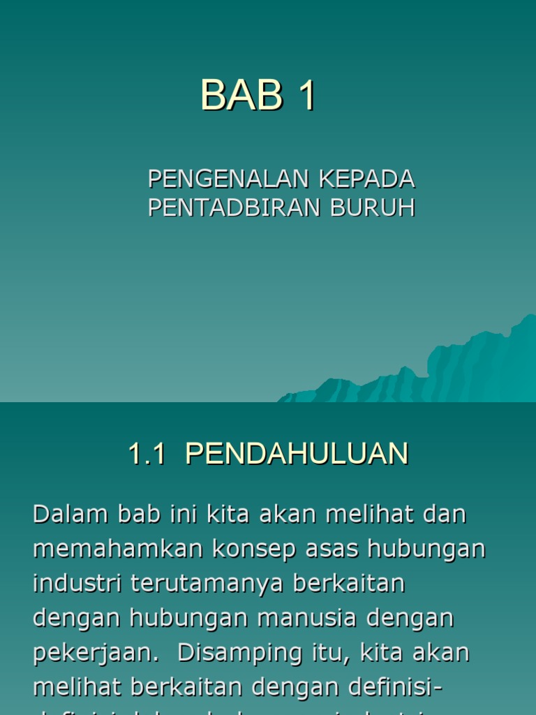 Bab 1 | PDF
