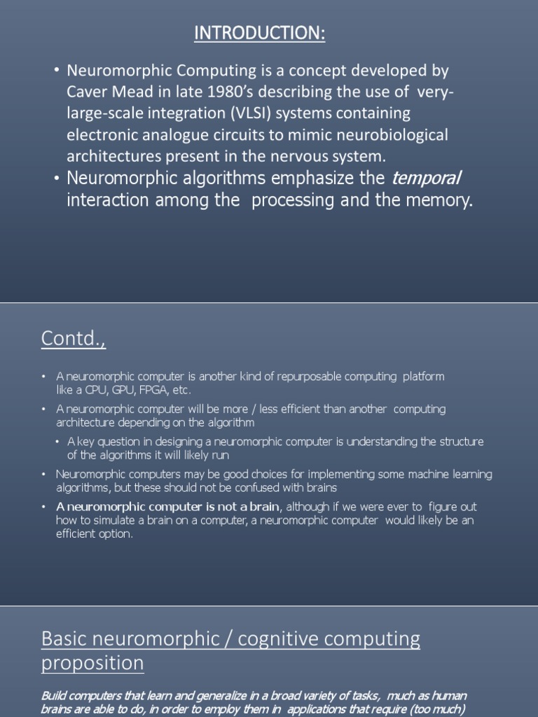 Neuromorphic Computing: A Brief Introduction | PDF | Cybernetics ...