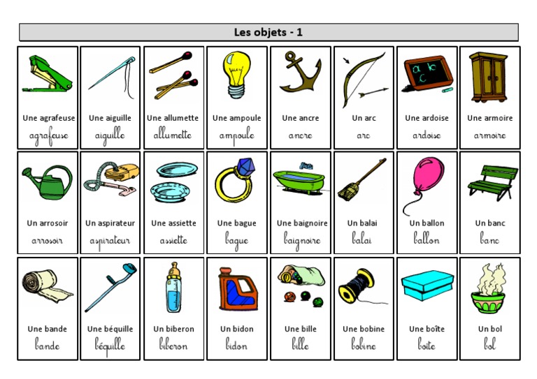Liste d'objets du quotidien A à Z | PDF | Philosophie | Art