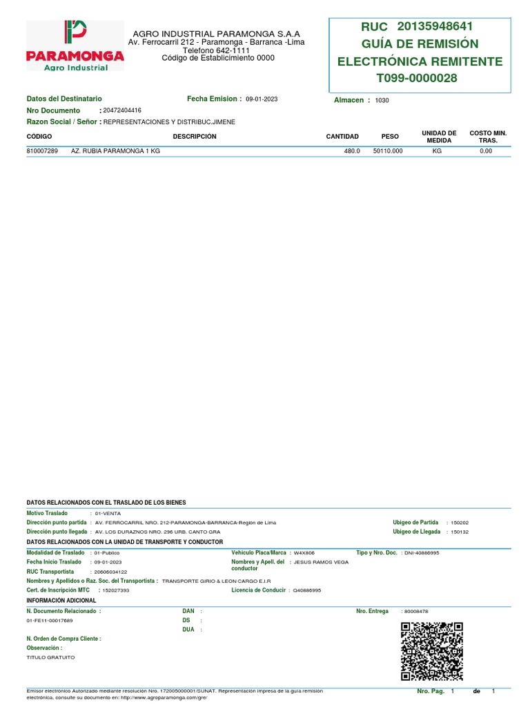 Comprobante De Pago Pdf