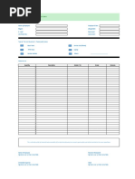 Sample Laundry Items List Form | PDF
