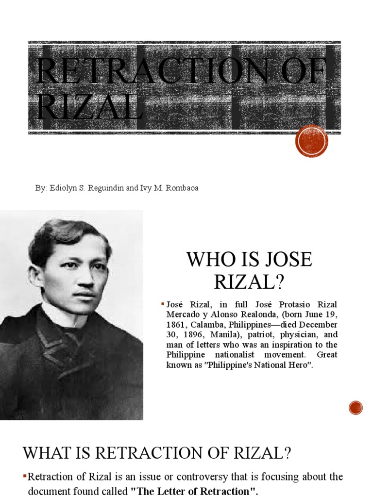 Retraction of Rizal | PDF