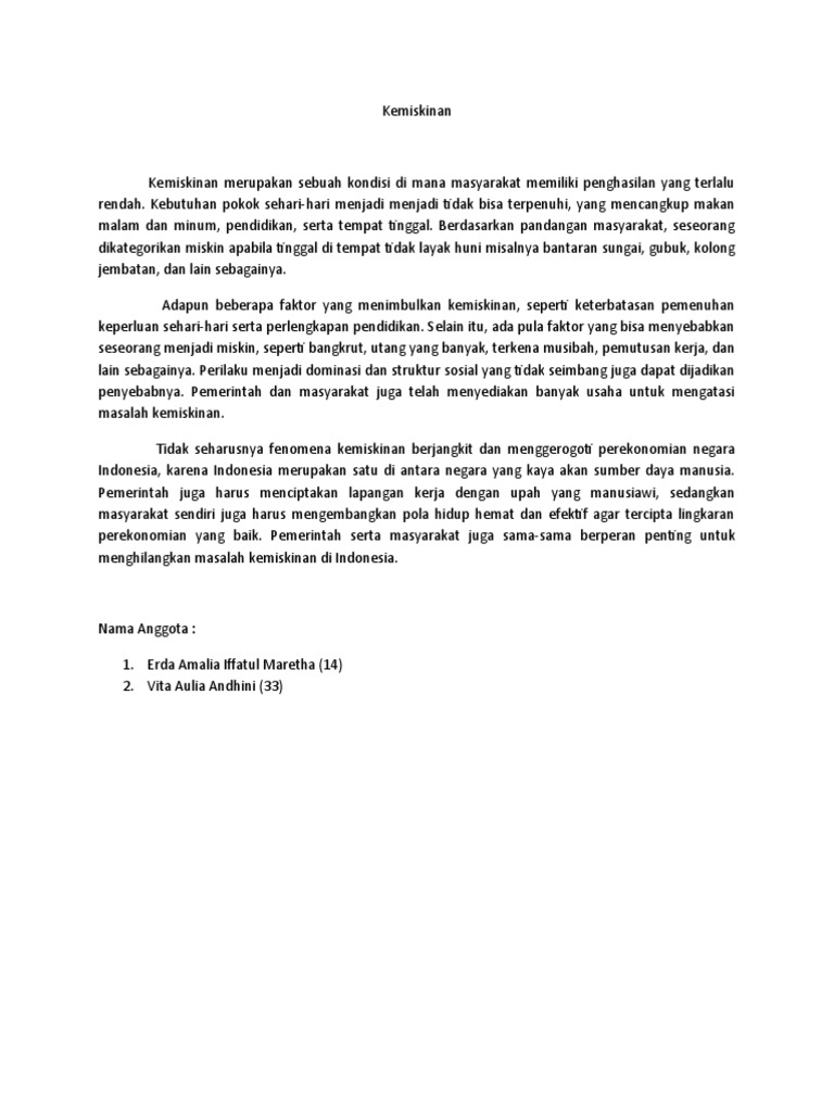 Teks Eksplanasi Erda Dan Vita | PDF