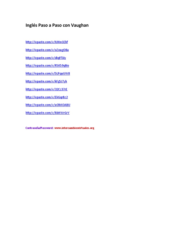 Inglés Paso A Paso Con Vaughan | PDF | Negocios | Estudios de idiomas extranjeros