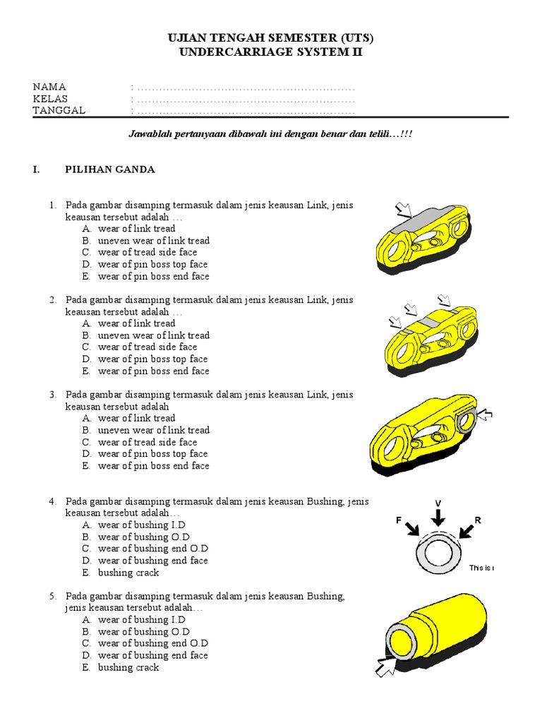 Uts Undercarriage Analisa Keausan Ucr | PDF | Sejarah