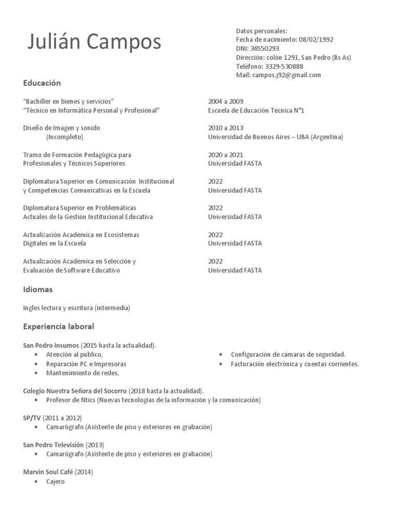 CV Julian 2022 v2 | PDF
