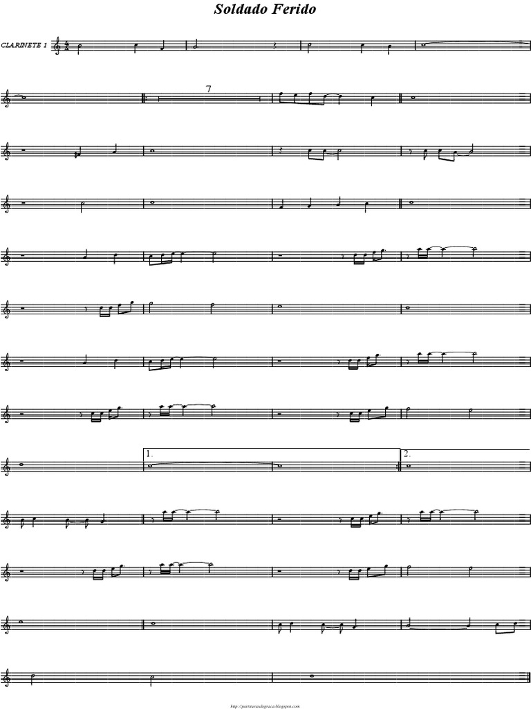 Soldado Ferido - 1 Clarinete | PDF