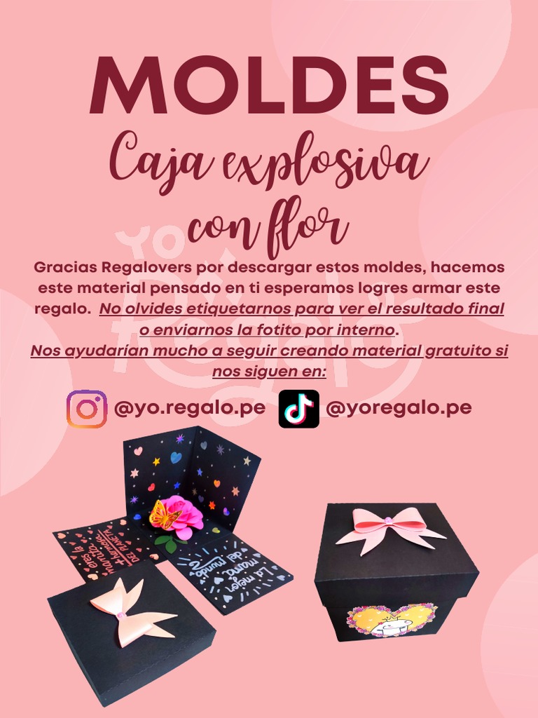 Caja Explosiva - Con Flor | PDF