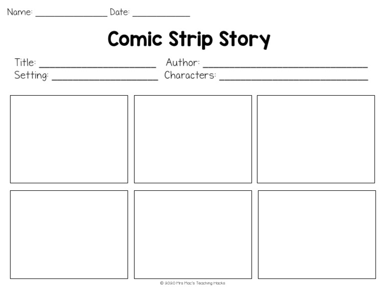 Comic Strip Story | PDF