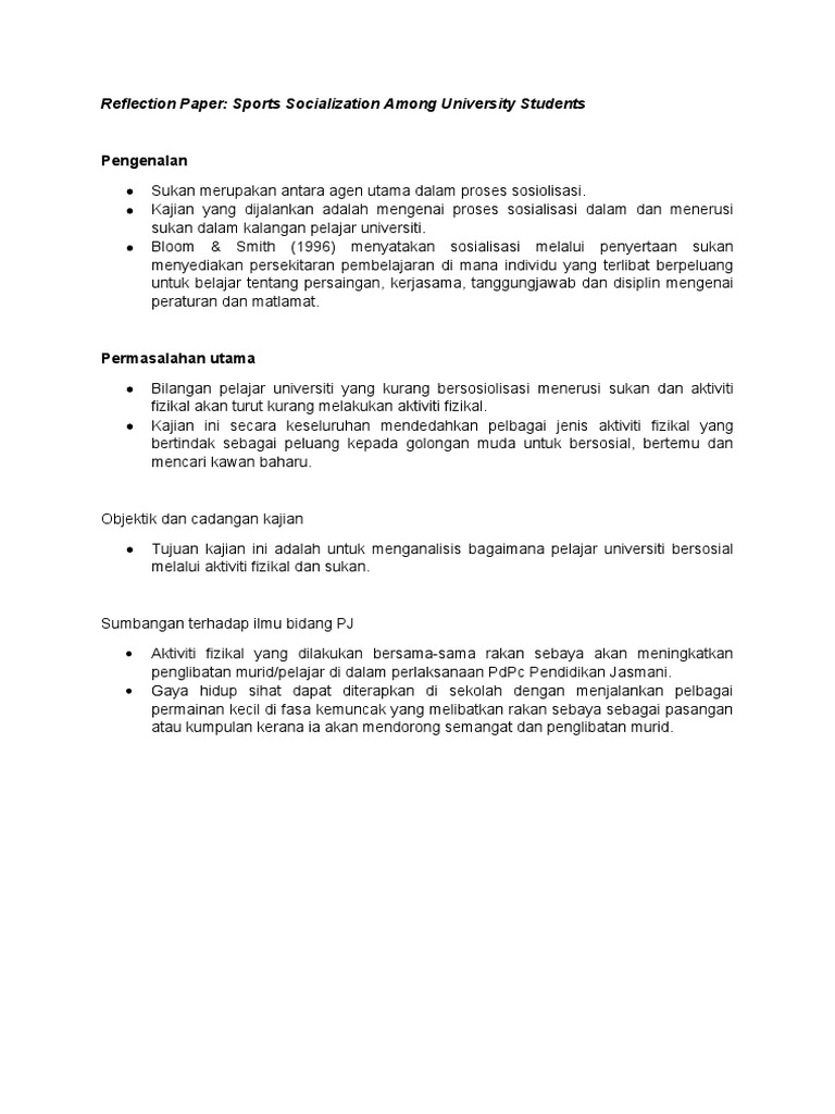 Reflection Paper Draft | PDF