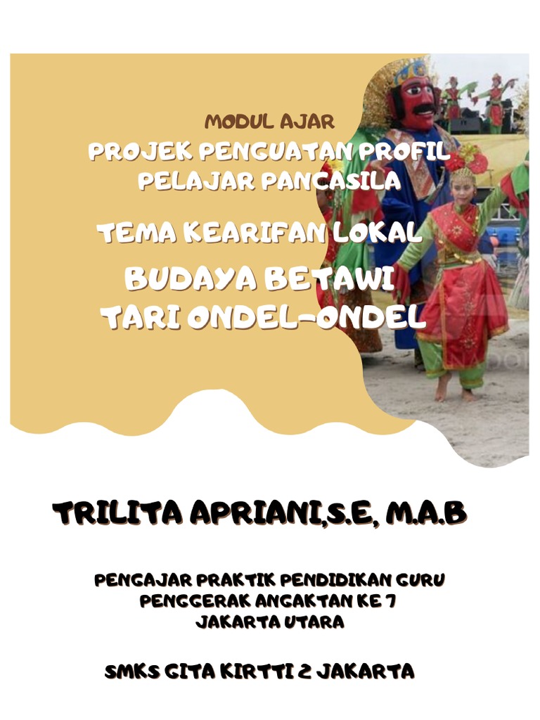 Modul Ajar Tari Ondel Ondel | PDF